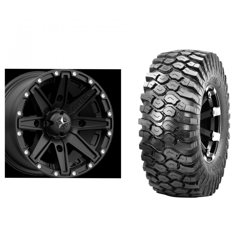 MSA M33 Clutch 4x136 14x10 Sort med Obor Crawler 27-11-14 | Dalen dekk