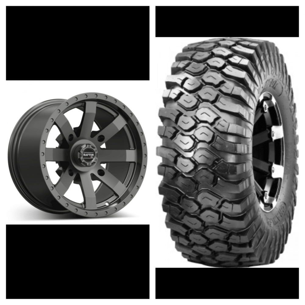 Felgpakke Ura Raptor Gun Metal med 30-10-14 Obor Crawler 4x115 | Dalen dekk